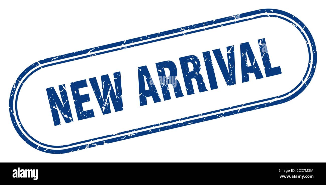 new arrival stamp. rounded grunge sign on white background Stock Vector ...