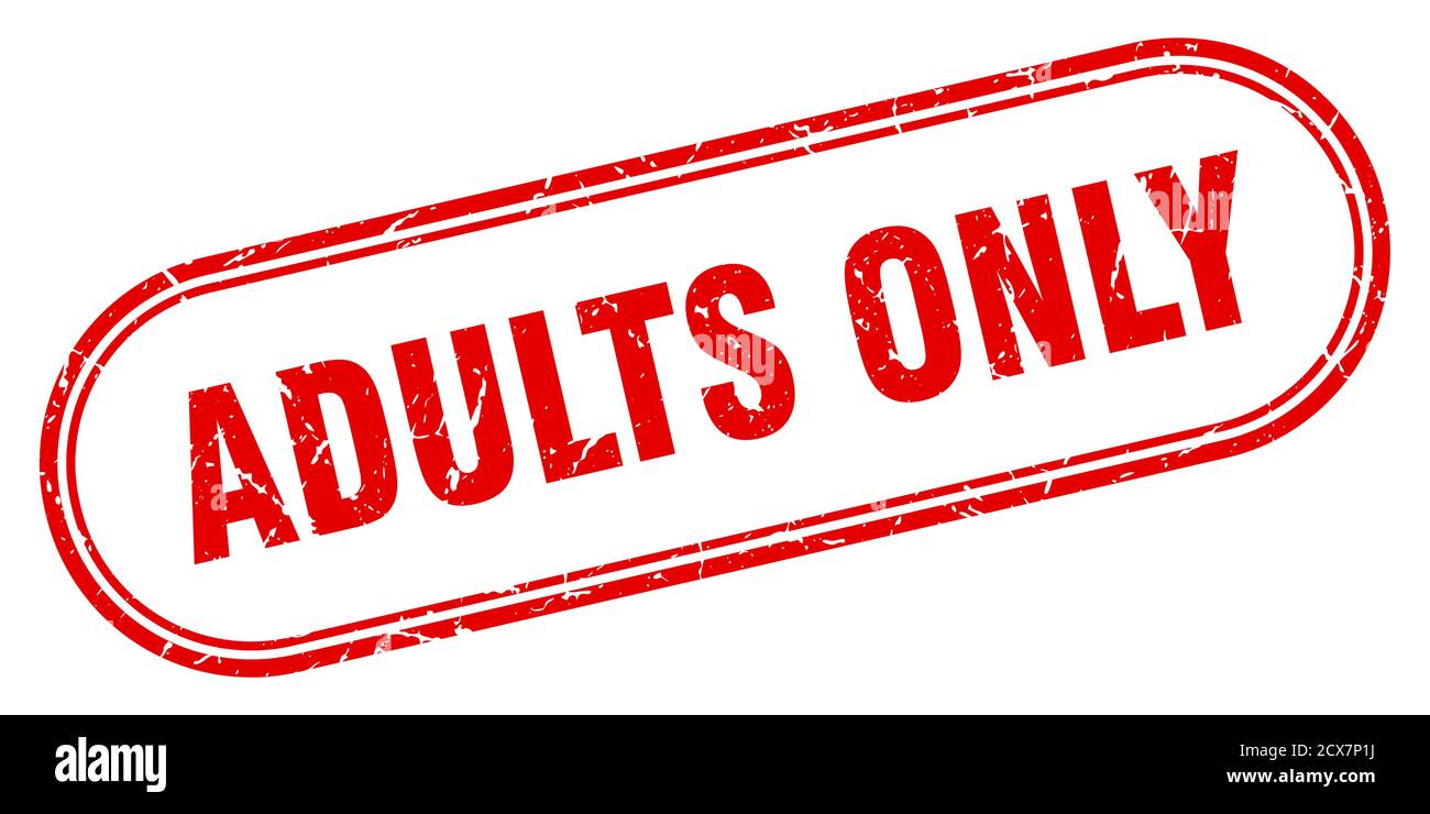 adults only stamp. rounded grunge sign on white background Stock Vector Image & Art - Alamy