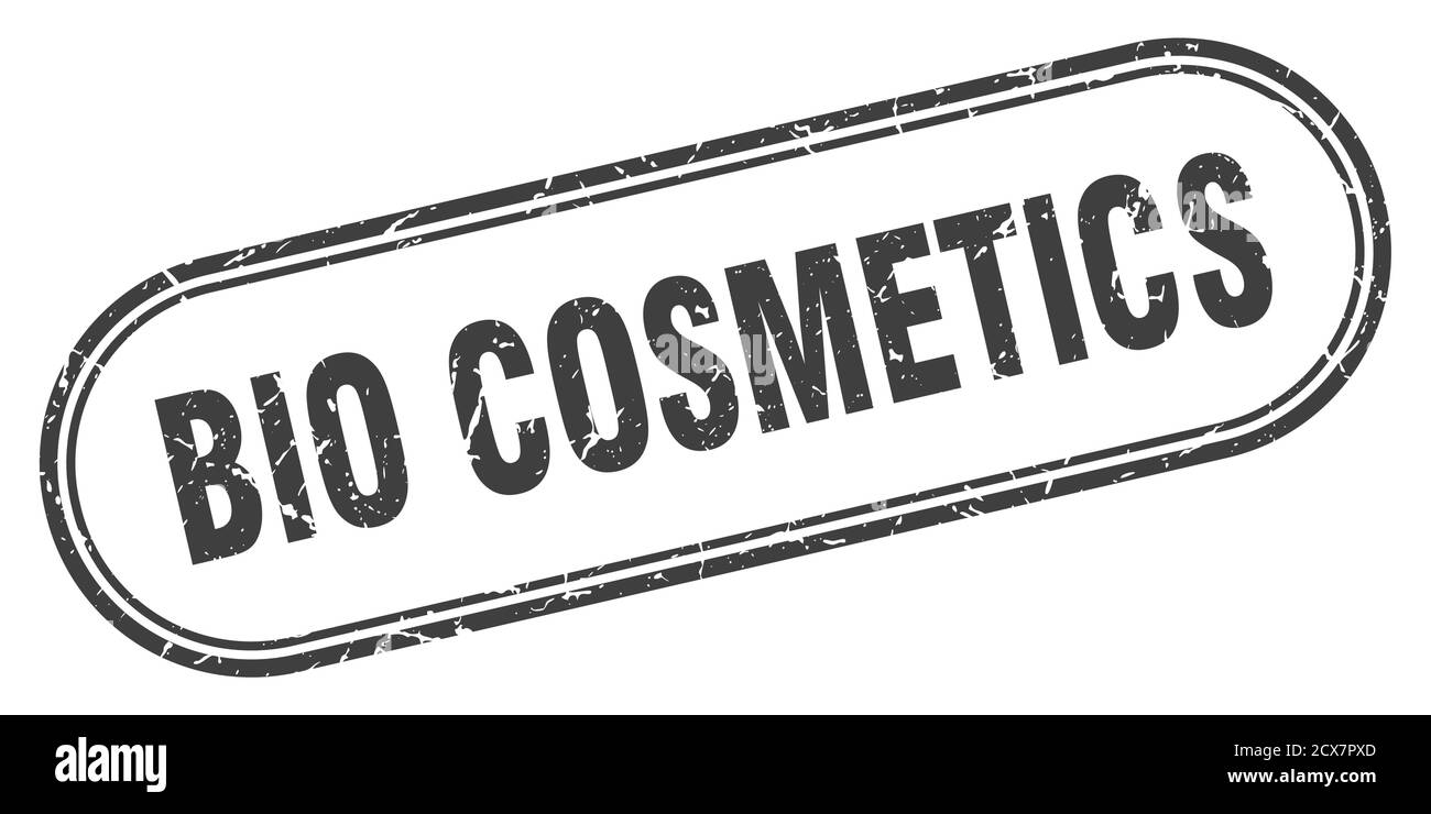 bio cosmetics stamp. rounded grunge sign on white background Stock ...