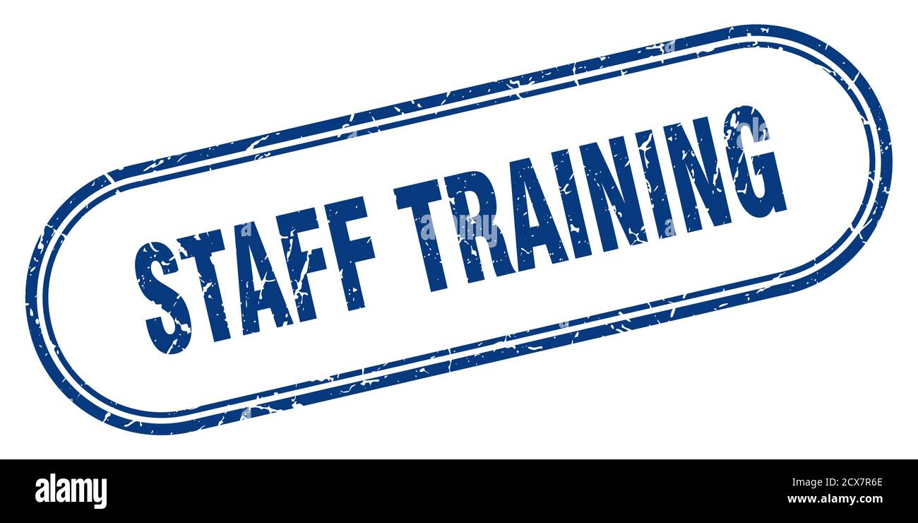 staff training stamp. rounded grunge sign on white background Stock ...
