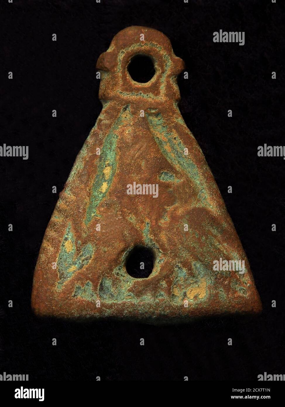 Stirrup strap mount, Saxon, 11th century, Metal Detecting find, copper ...