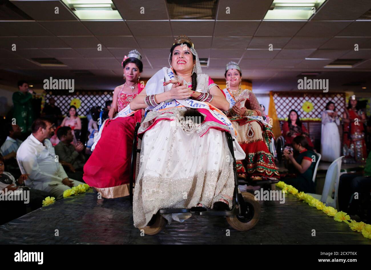 Indian woman in a wheelchair hi-res stock photography and images - Alamy