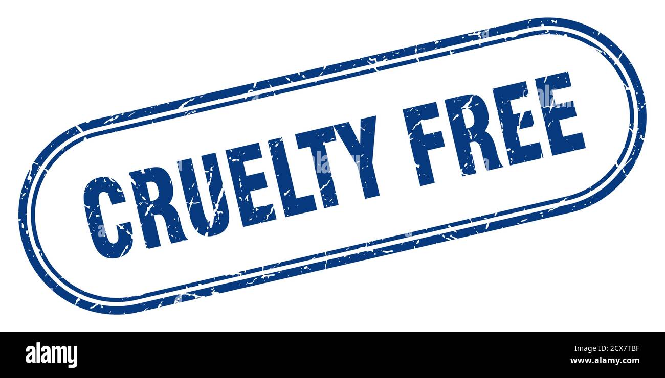cruelty free stamp. rounded grunge sign on white background Stock ...