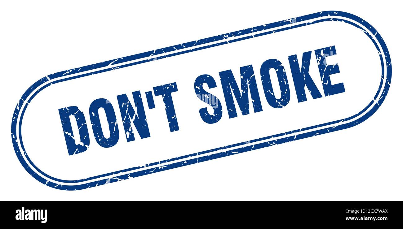 don't smoke stamp. rounded grunge sign on white background Stock Vector ...