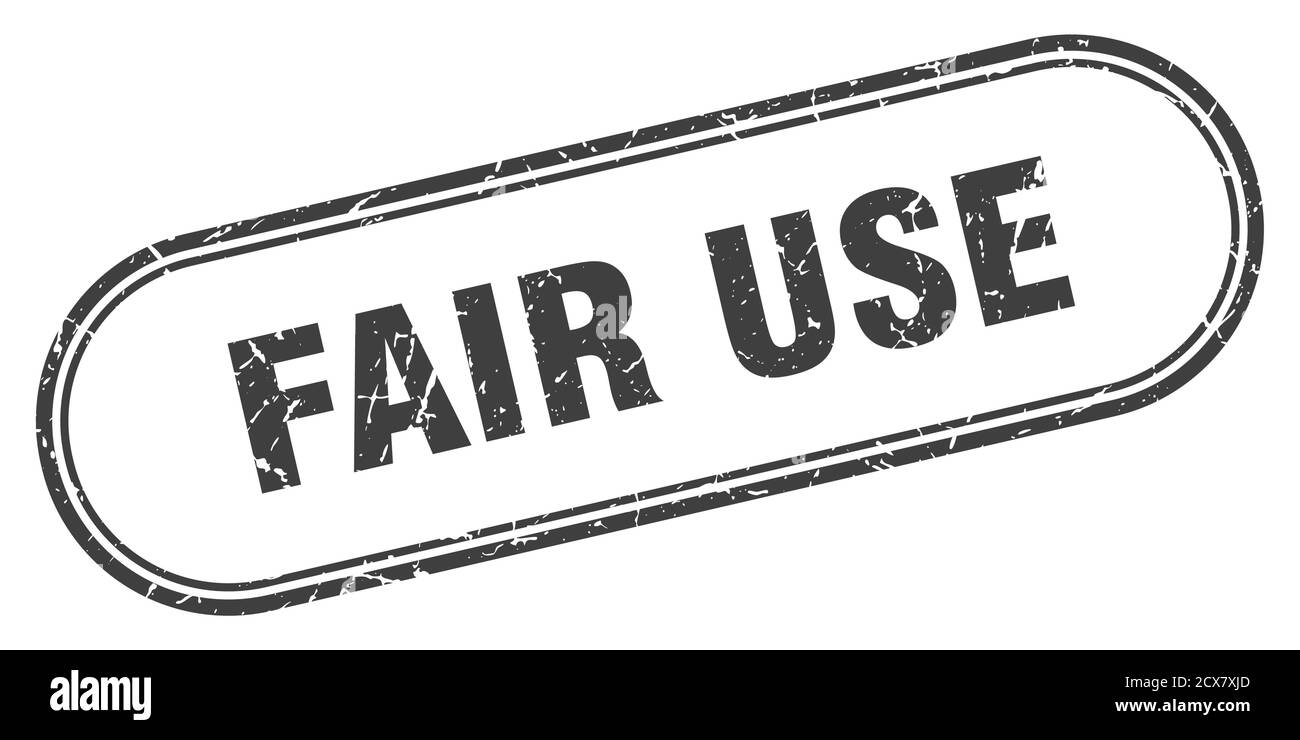 fair use stamp. rounded grunge sign on white background Stock Vector ...