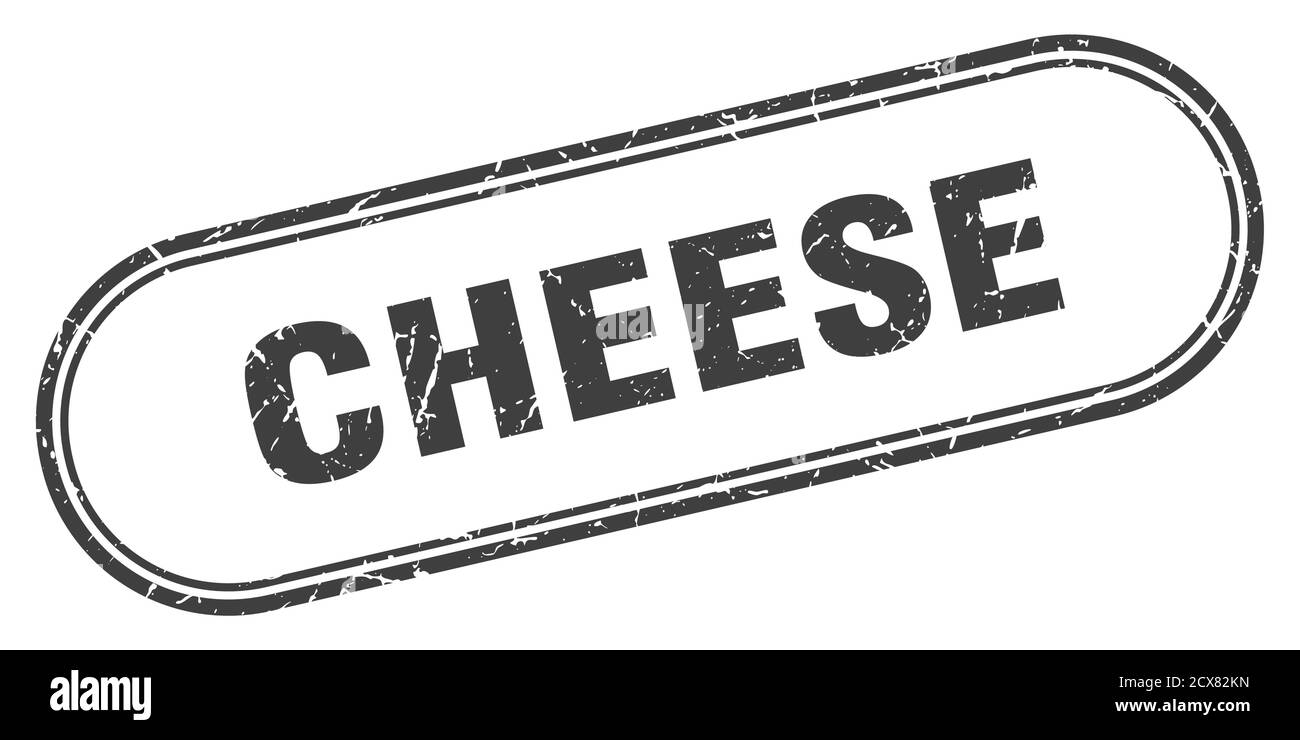 cheese stamp. rounded grunge sign on white background Stock Vector ...