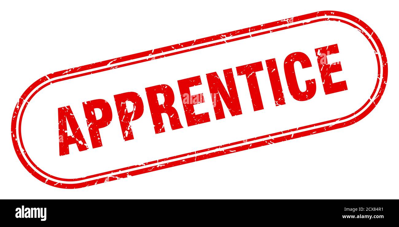 apprentice stamp. rounded grunge sign on white background Stock Vector ...