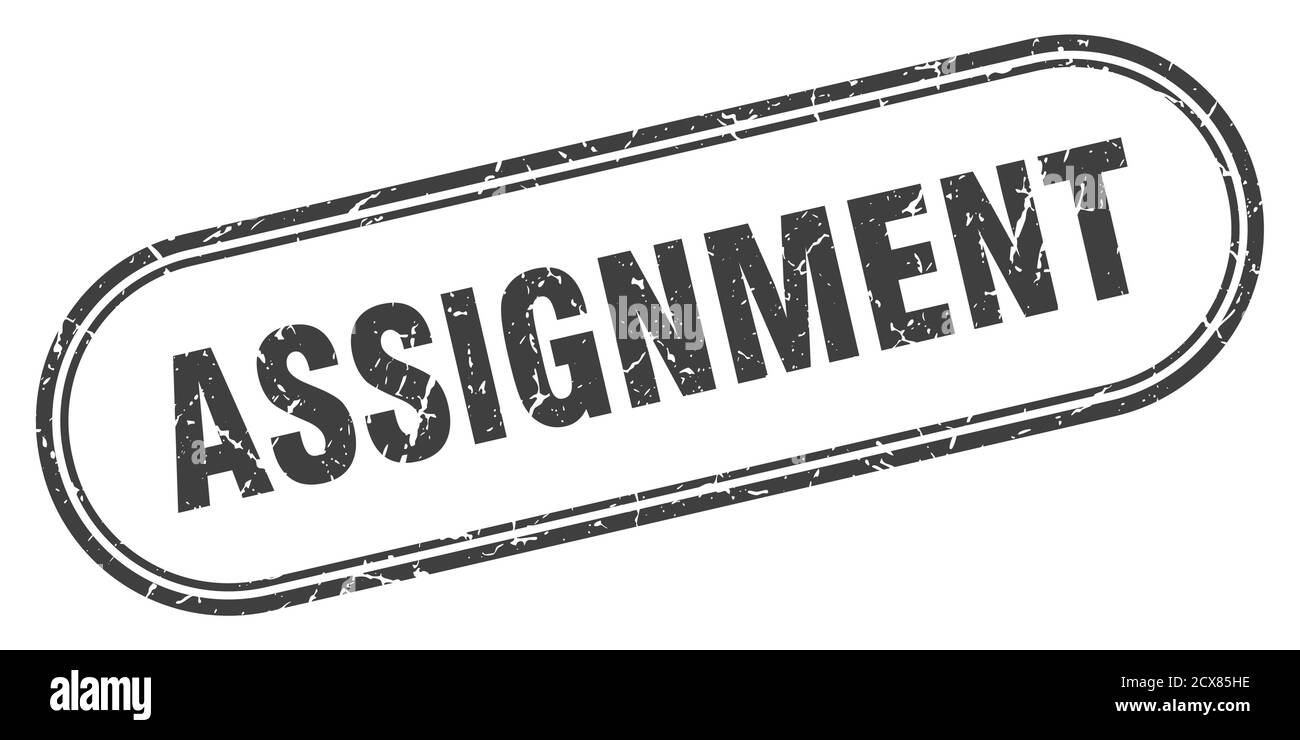 Assignment stamp Black and White Stock Photos & Images - Alamy