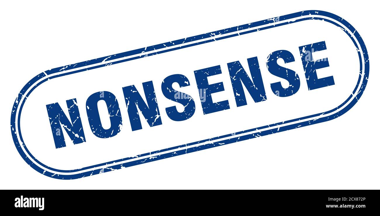 nonsense stamp. rounded grunge sign on white background Stock Vector ...