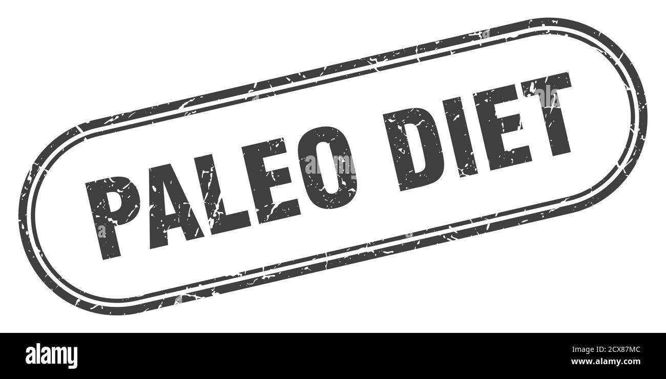 paleo diet stamp. rounded grunge sign on white background Stock Vector ...
