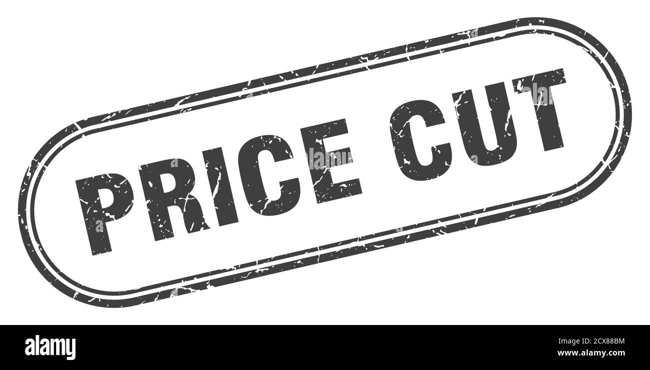 price cut stamp. rounded grunge sign on white background Stock Vector ...