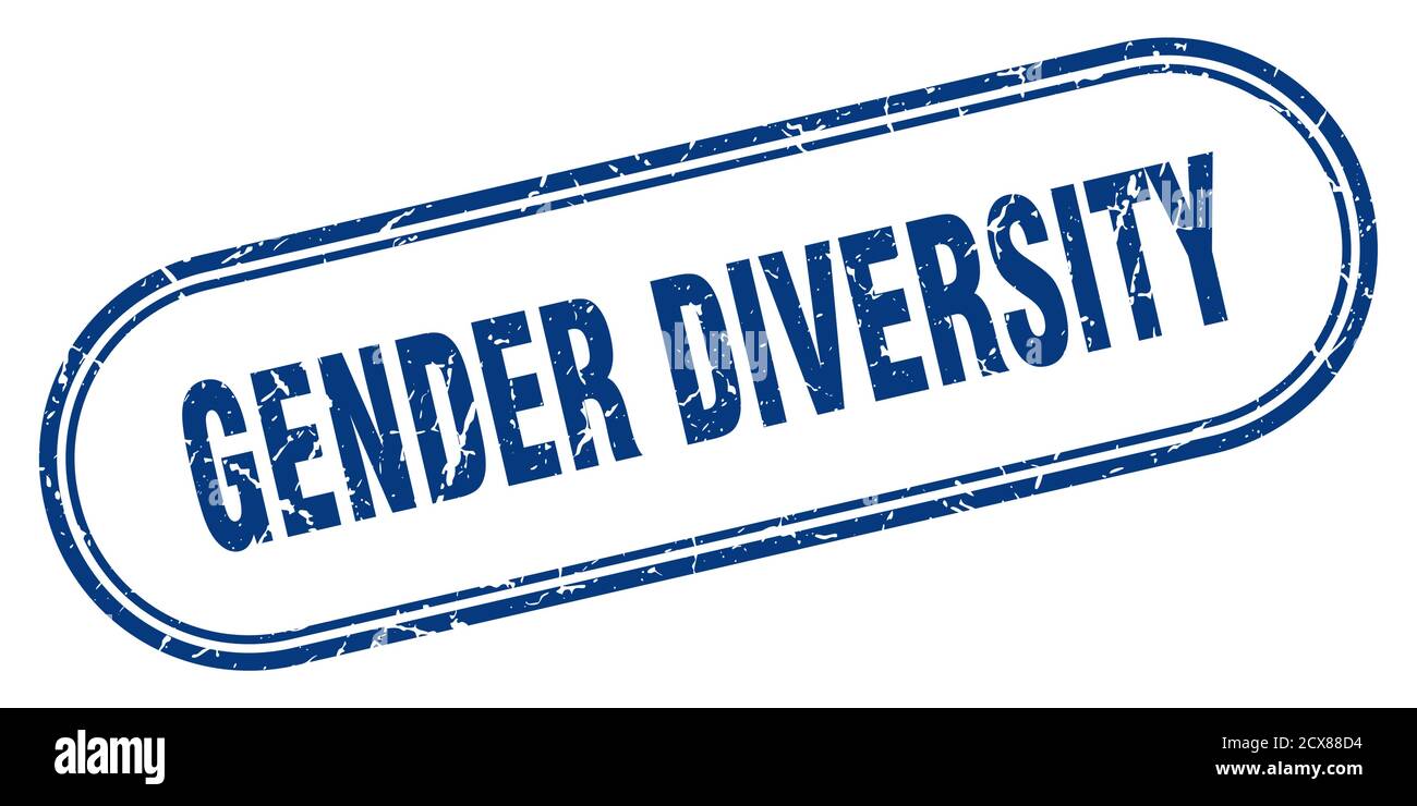 gender diversity stamp. rounded grunge sign on white background Stock ...