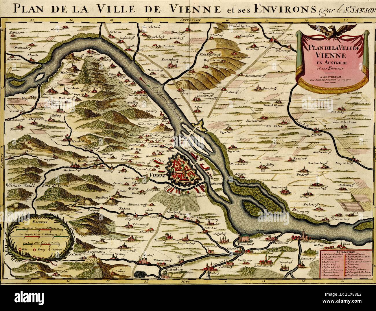 Map of vienna hi-res stock photography and images - Alamy
