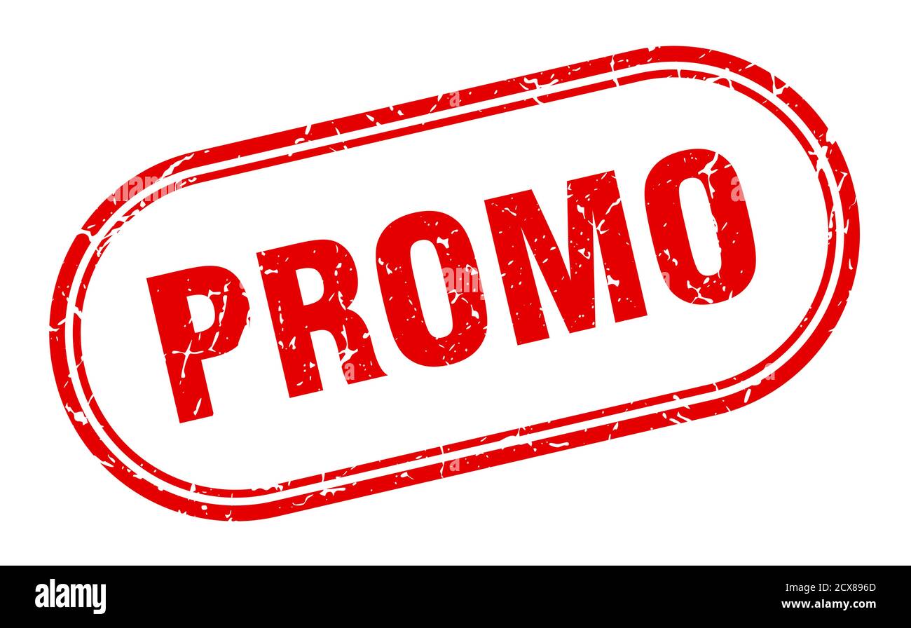 promo stamp. rounded grunge sign on white background Stock Vector Image ...