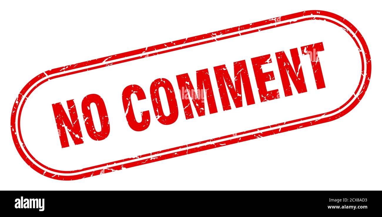 no comment stamp. rounded grunge sign on white background Stock Vector ...
