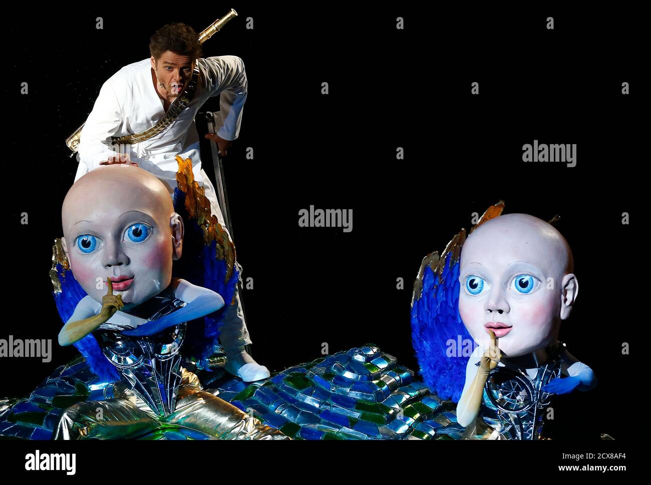 Tamino performs during the rehearsal hi-res stock photography and ...