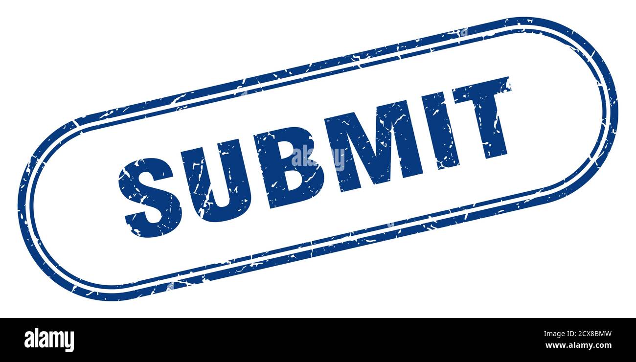 submit stamp. rounded grunge sign on white background Stock Vector ...