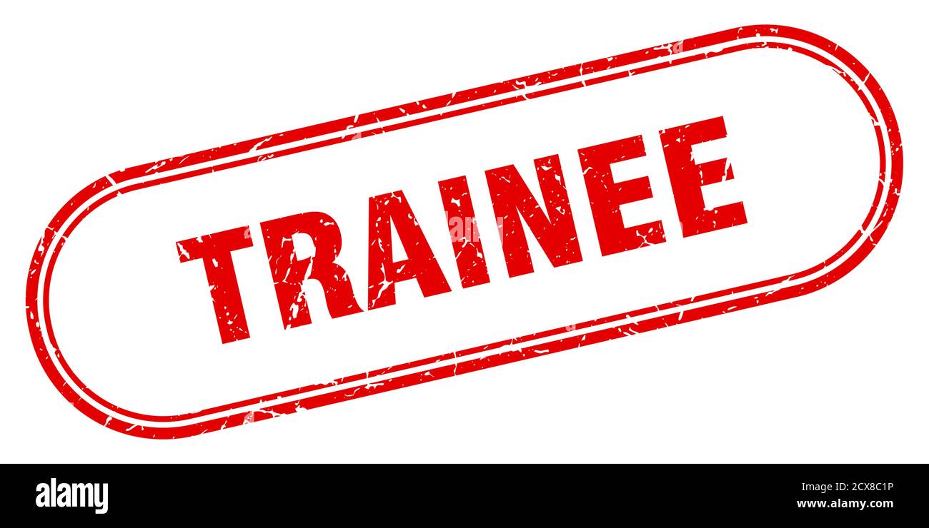 trainee stamp. rounded grunge sign on white background Stock Vector ...