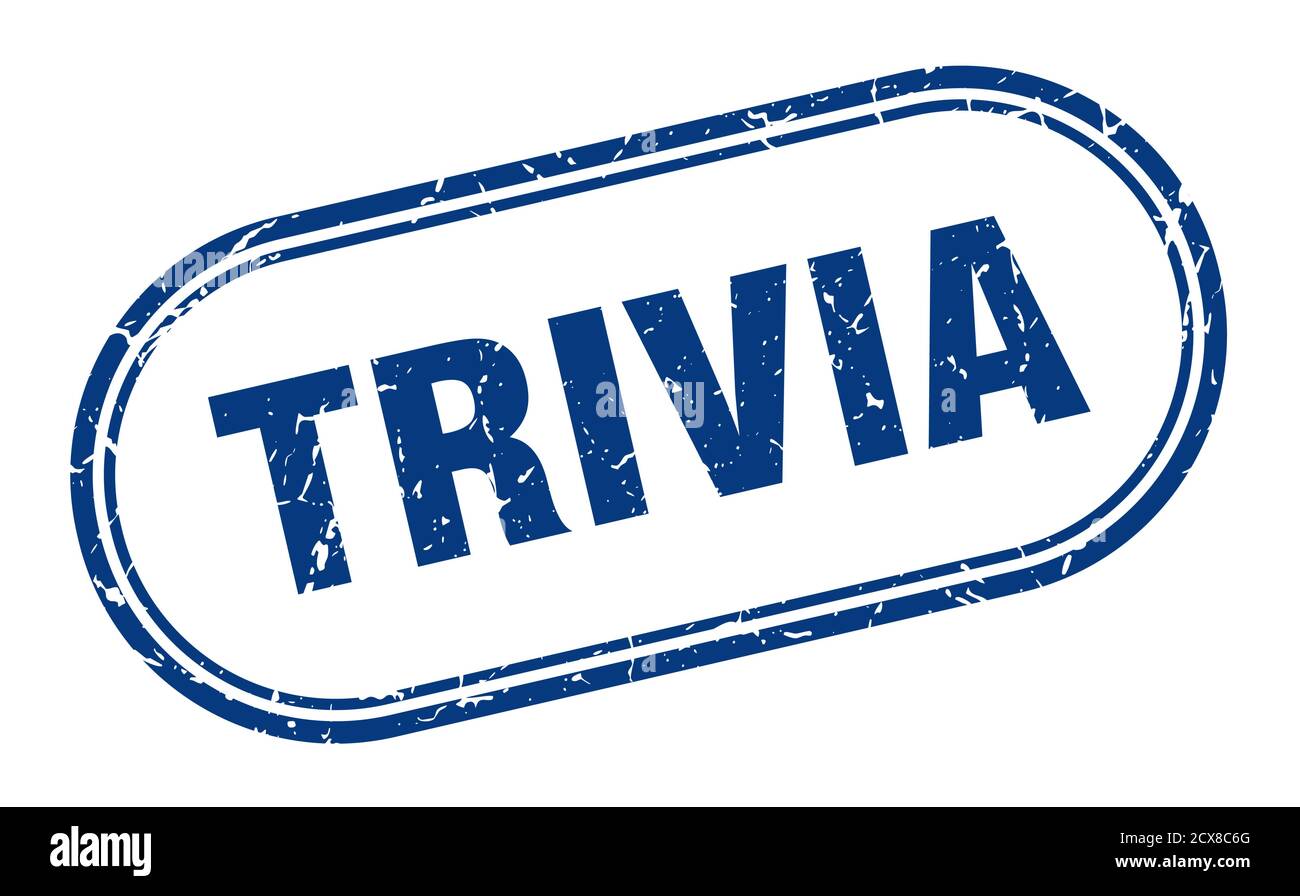 trivia stamp. rounded grunge sign on white background Stock Vector ...