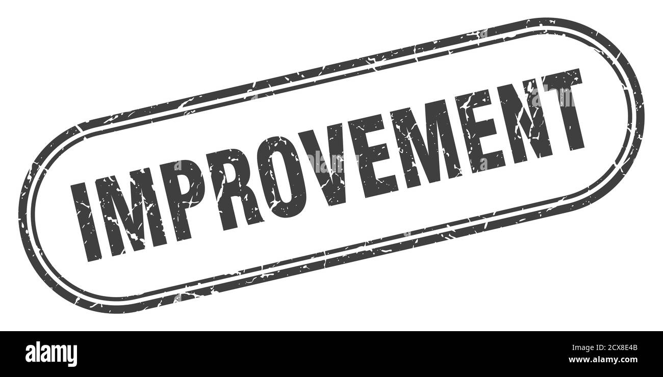 improvement stamp. rounded grunge sign on white background Stock Vector ...
