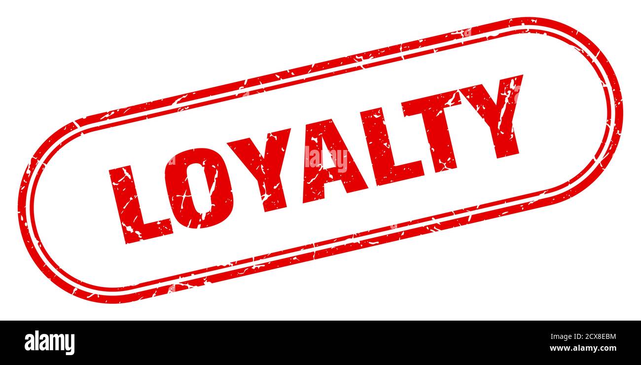 loyalty stamp. rounded grunge sign on white background Stock Vector ...