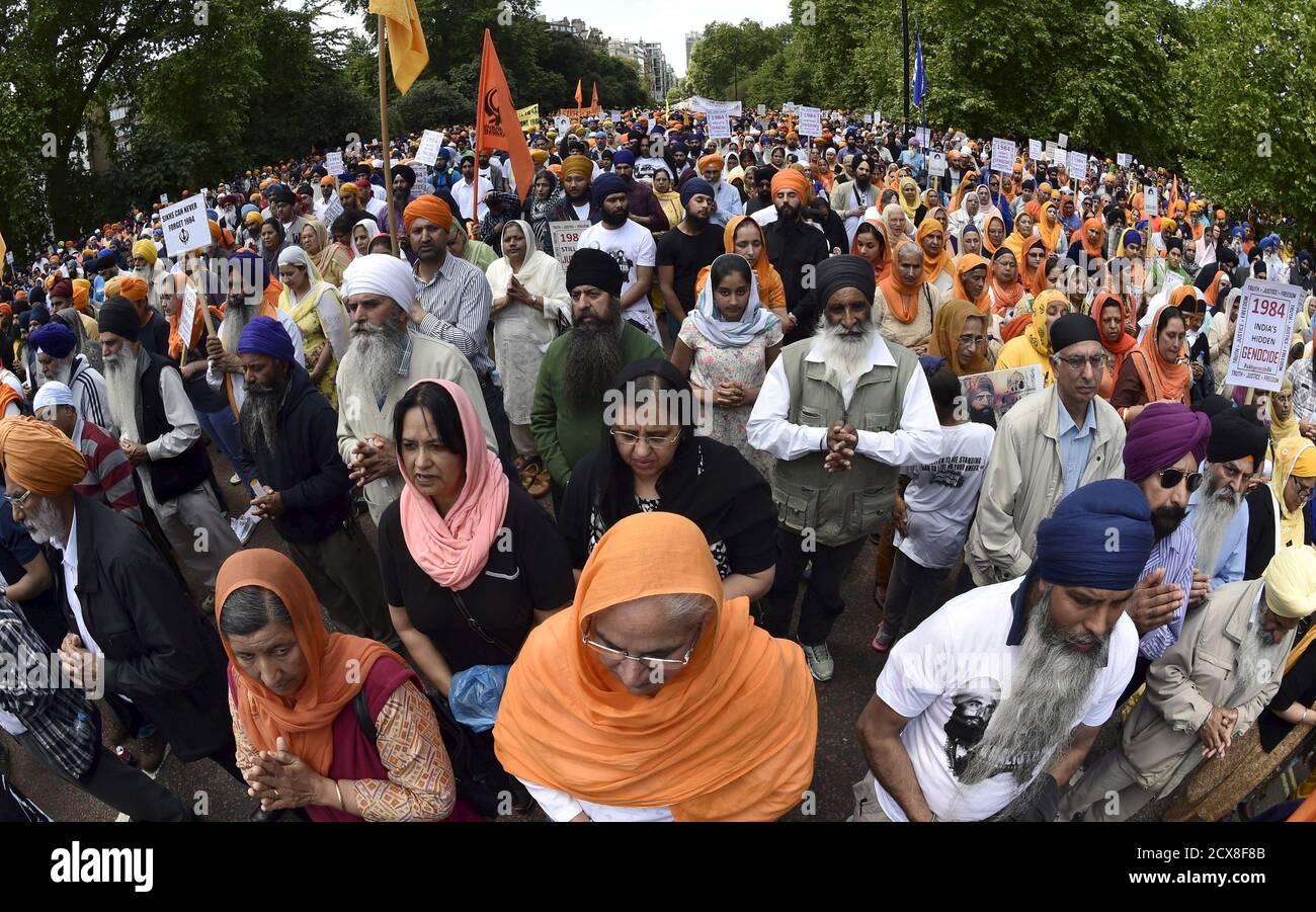Sikh protest in london hi-res stock photography and images - Alamy