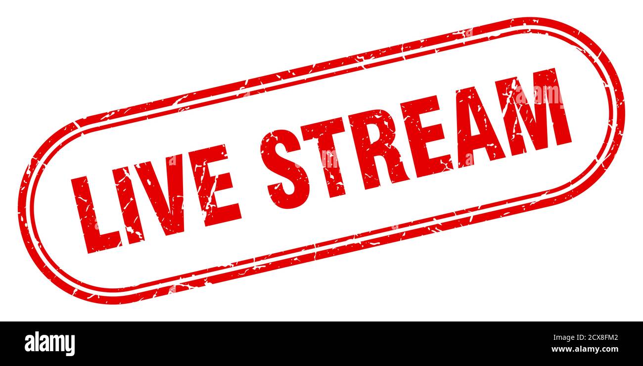 Live stream red tag Cut Out Stock Images & Pictures - Alamy