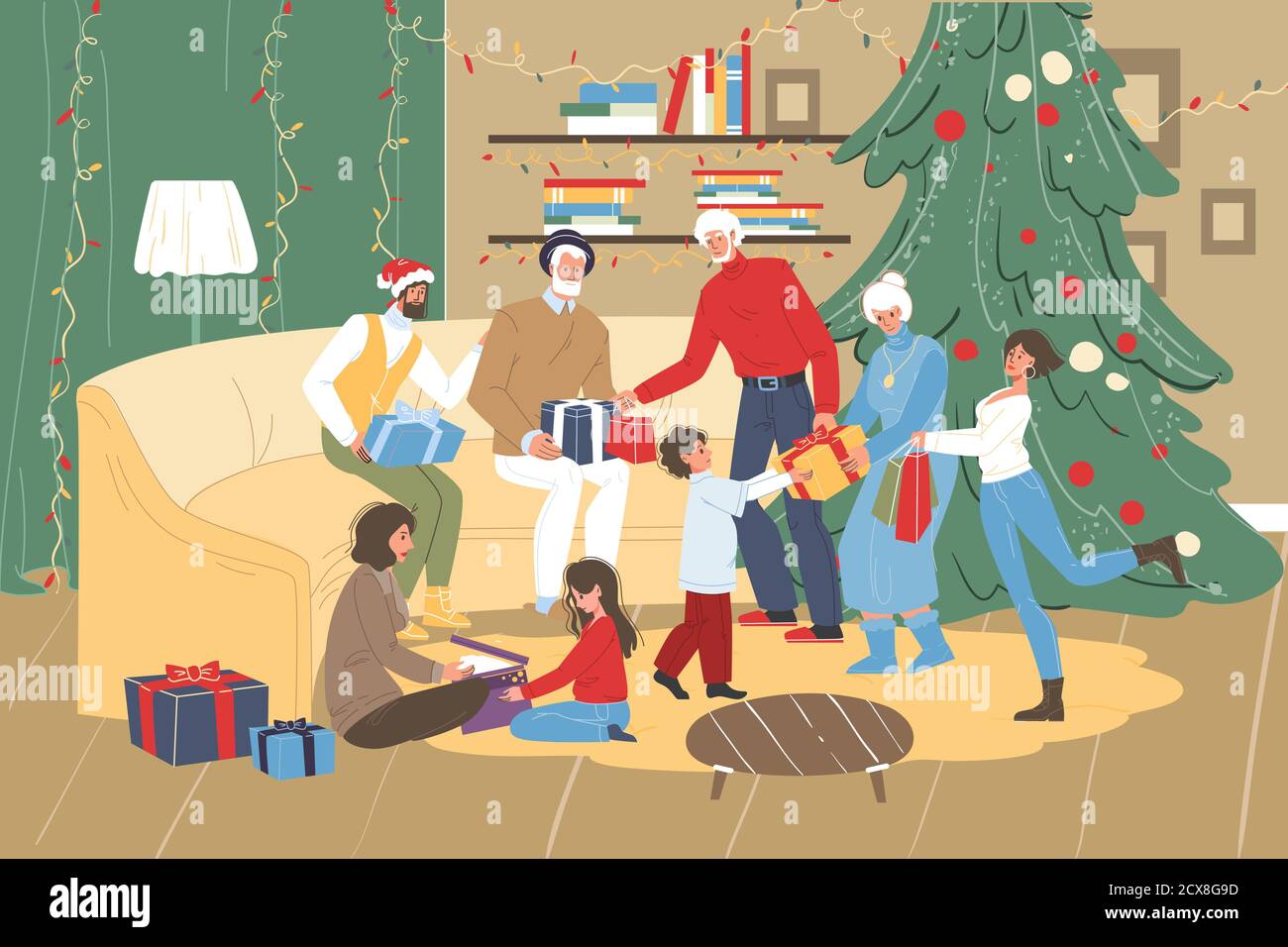 Christmas Gift Exchange Clipart