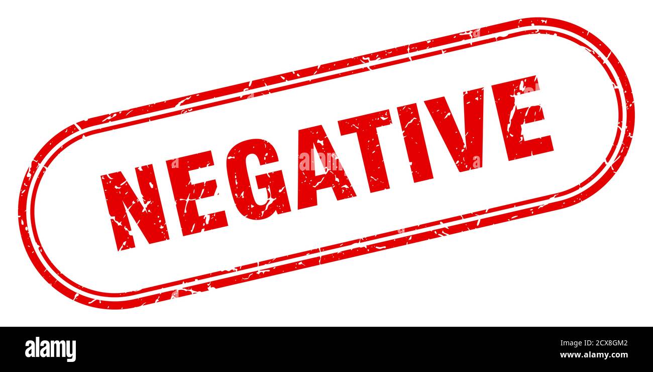 negative stamp. rounded grunge sign on white background Stock Vector ...