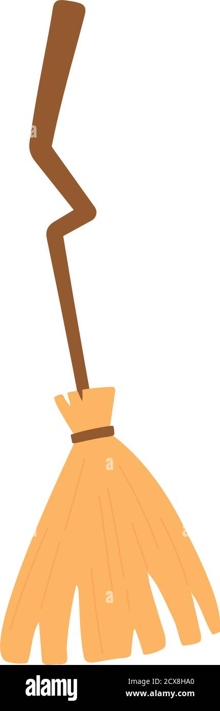 rustic broom isolated design icon vector illustration Stock Vector ...