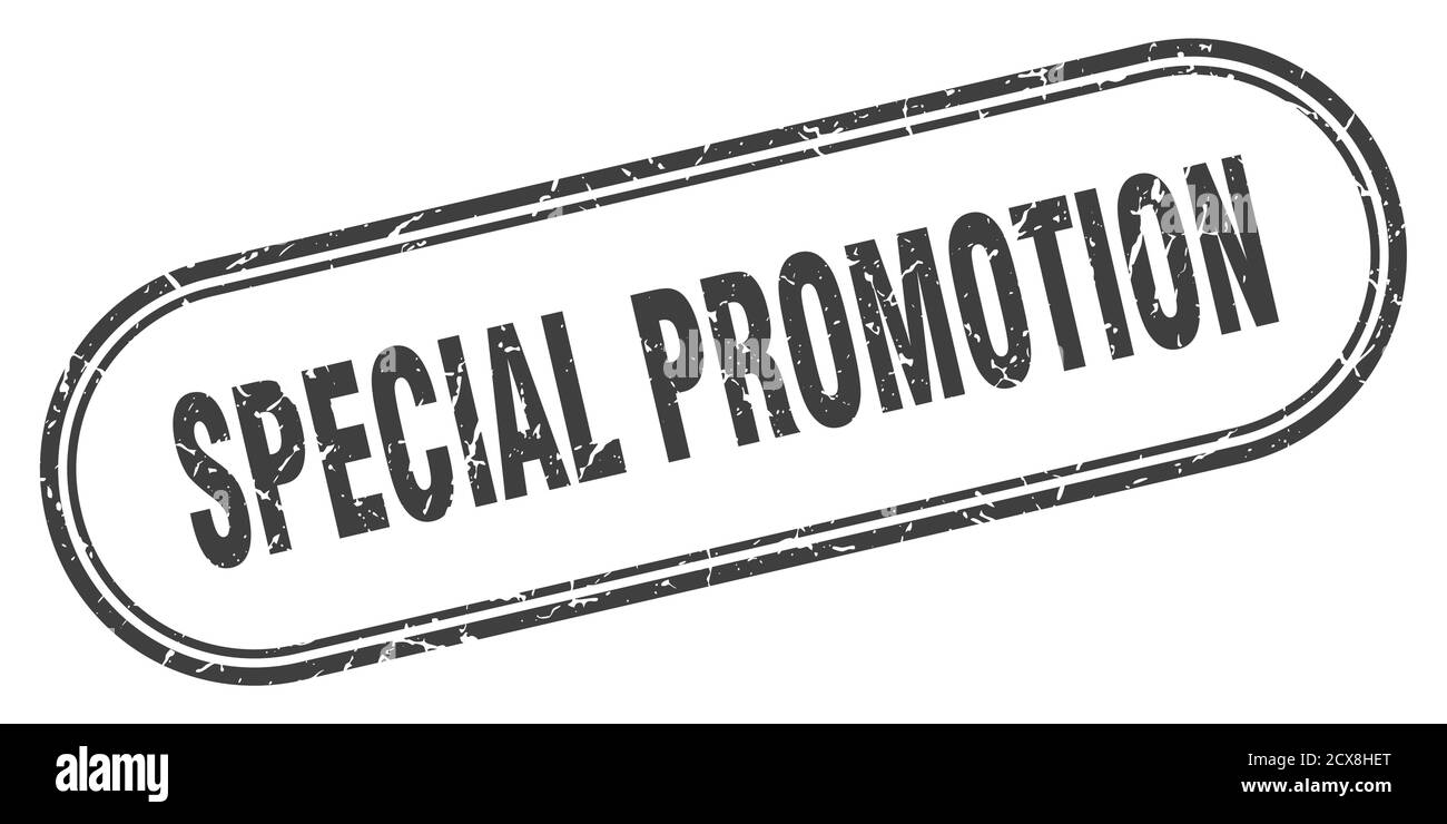 special promotion stamp. rounded grunge sign on white background Stock ...