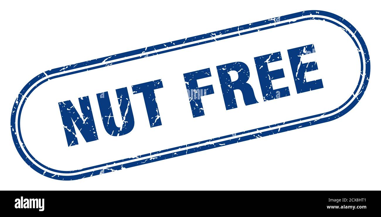 nut free stamp. rounded grunge sign on white background Stock Vector ...