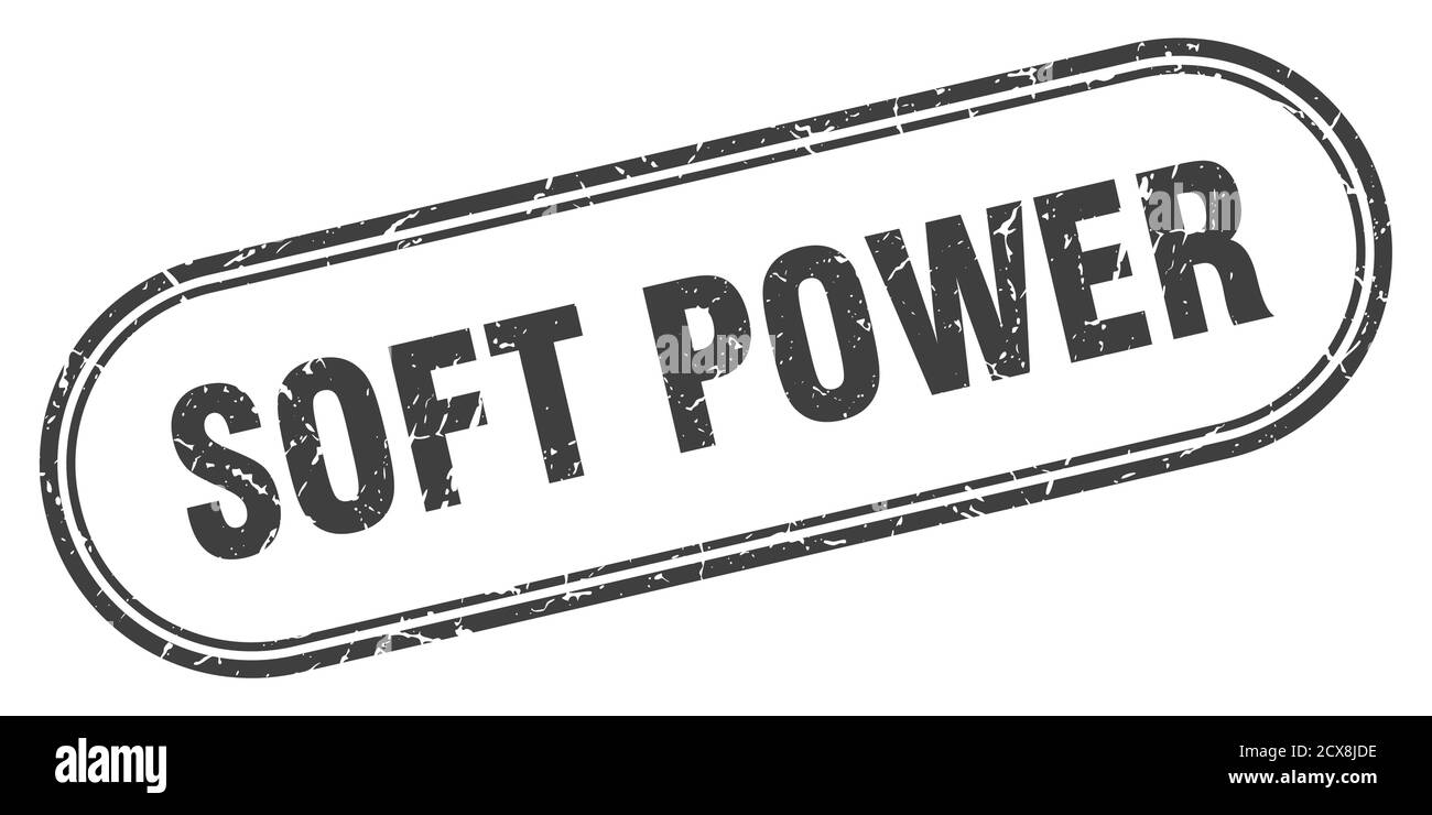 soft power stamp. rounded grunge sign on white background Stock Vector ...