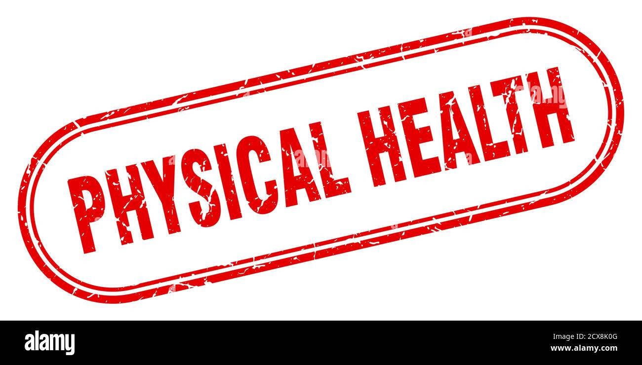 physical health stamp. rounded grunge sign on white background Stock ...