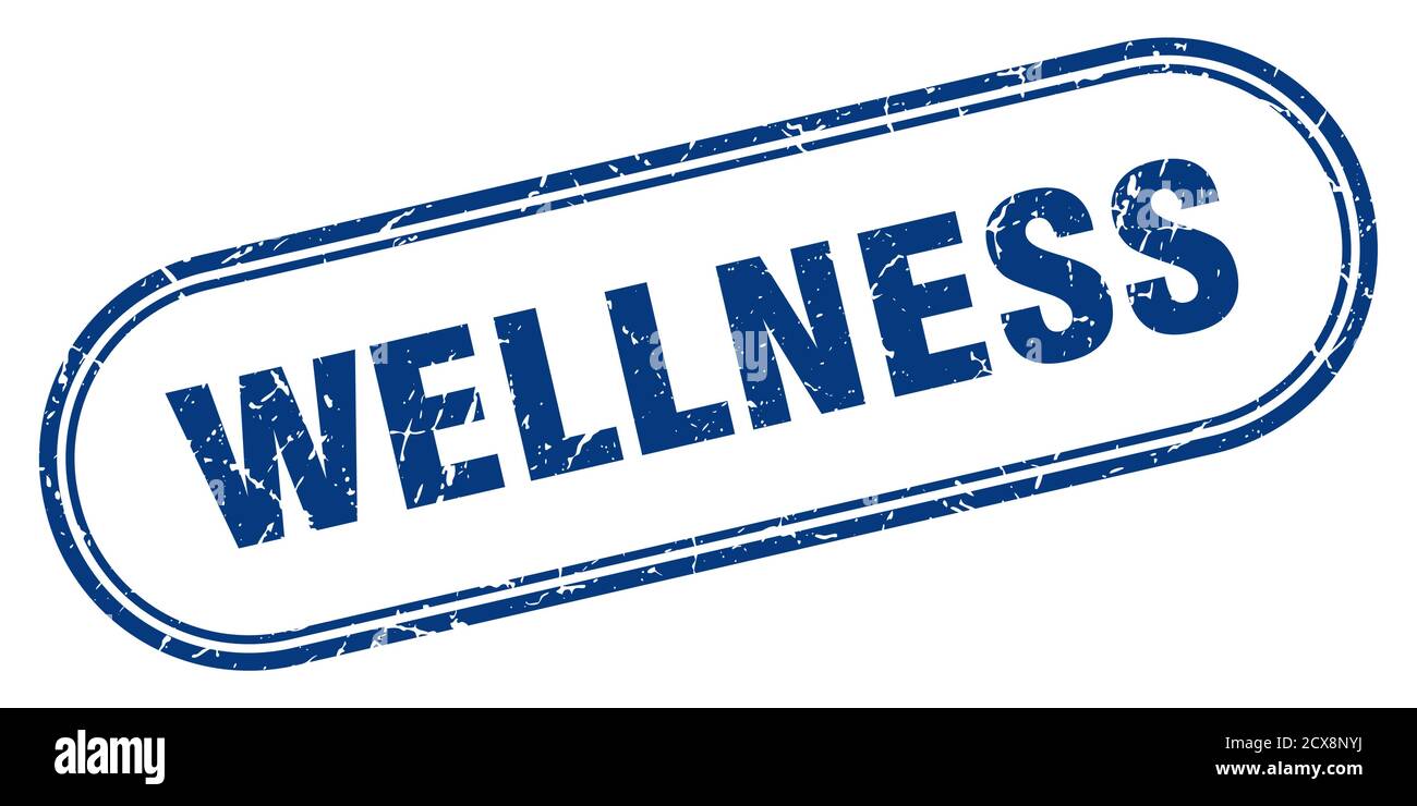 wellness stamp. rounded grunge sign on white background Stock Vector ...