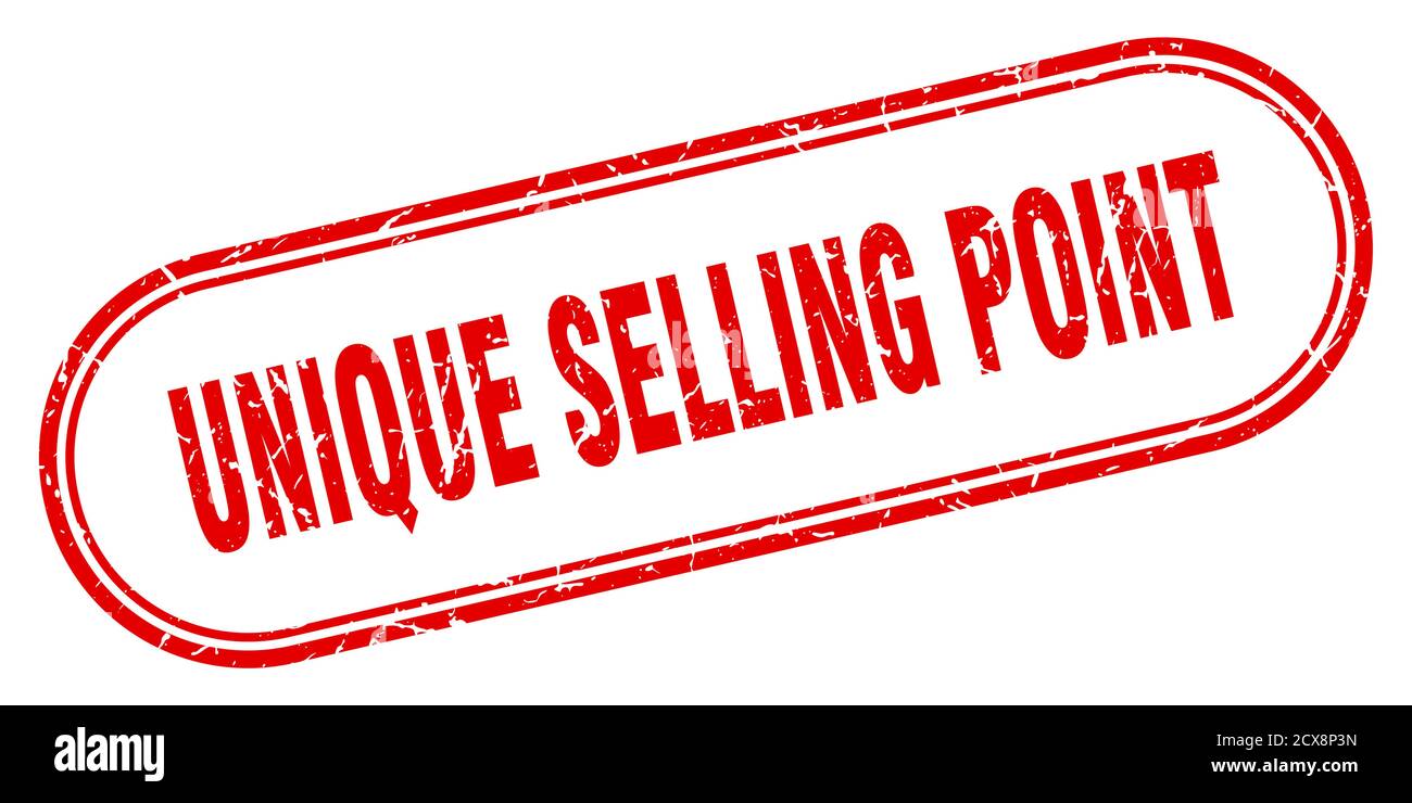 unique selling point stamp. rounded grunge sign on white background ...
