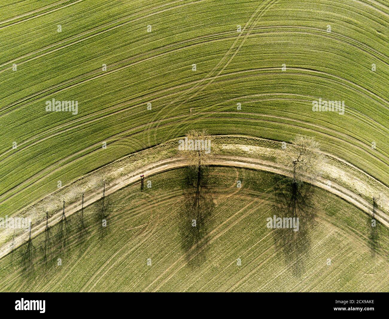 Top view tractor hi-res stock photography and images - Alamy