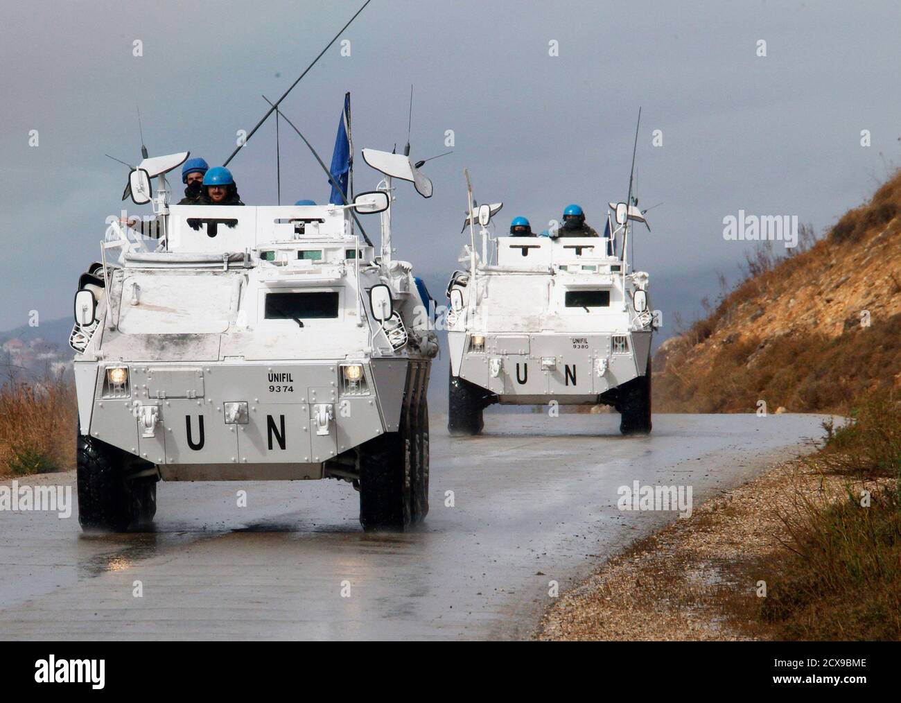 United nations armoured military vehicles hi-res stock photography and ...