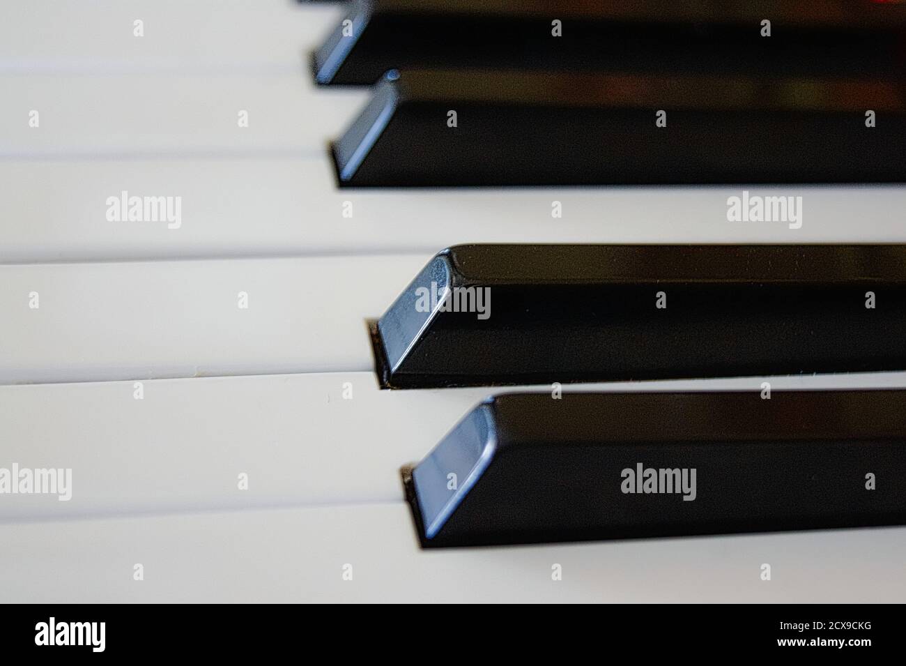 Up Close Picture of a refurbished Stand up piano Stock Photo - Alamy