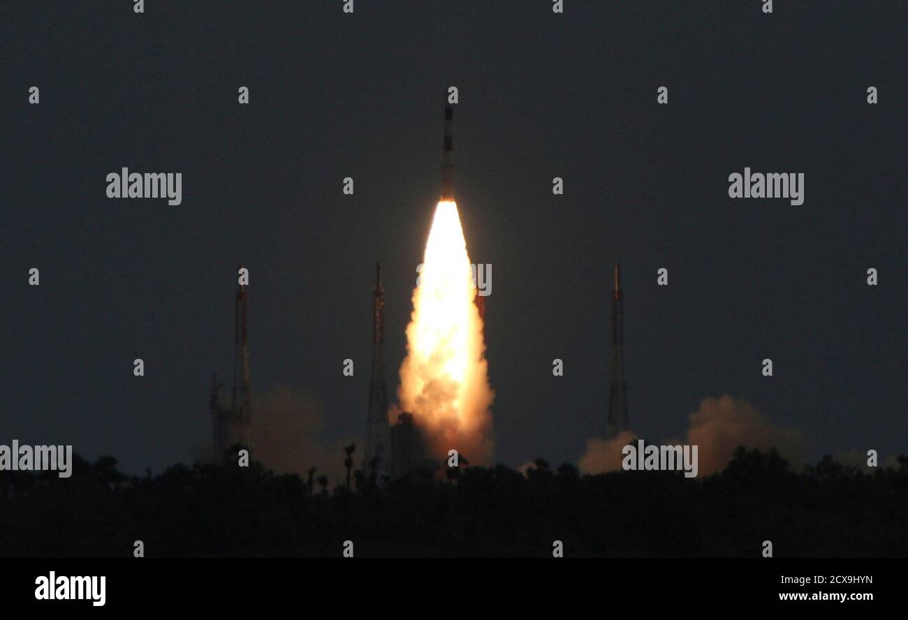 Indian satellite launch vehicle hi-res stock photography and images - Alamy