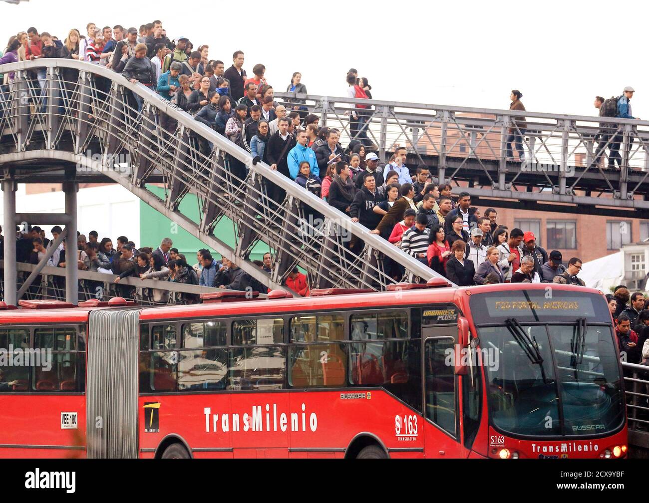 Transmilenio bus transit system hi-res stock photography and images - Alamy