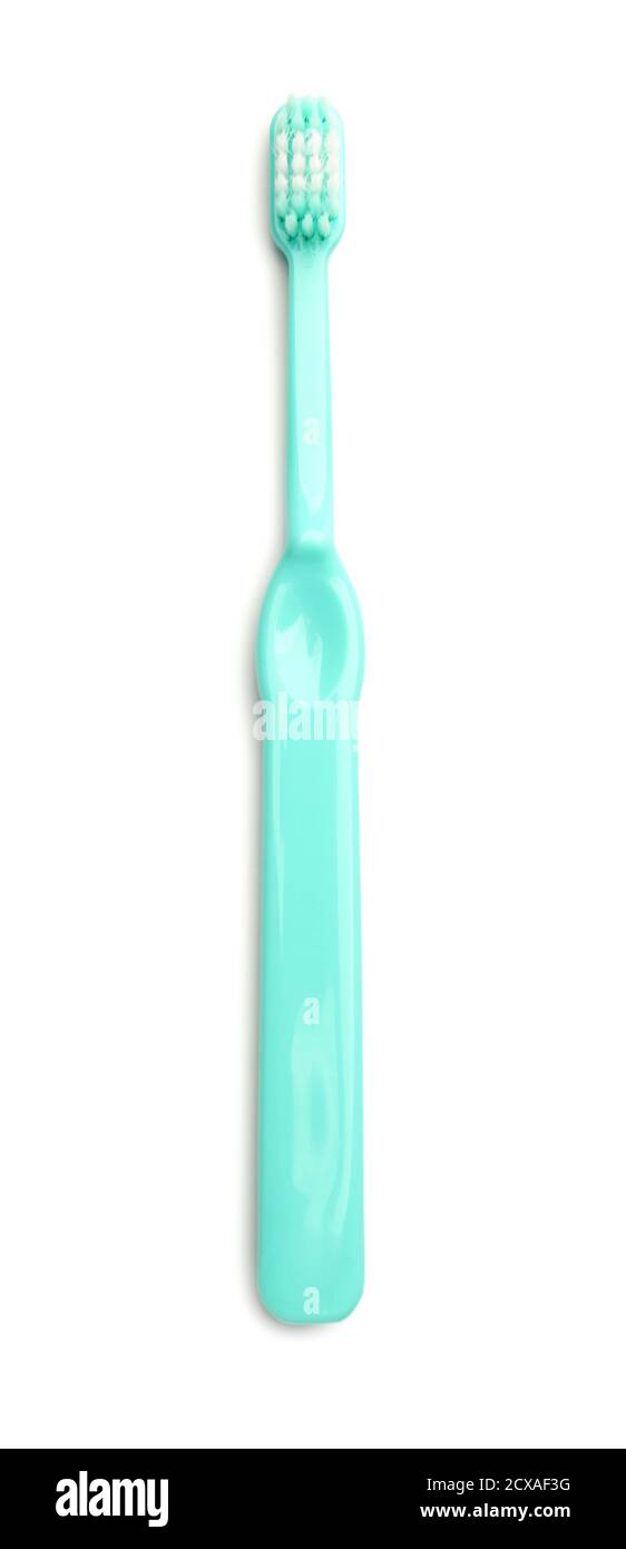 Tooth brush on white background Stock Photo - Alamy