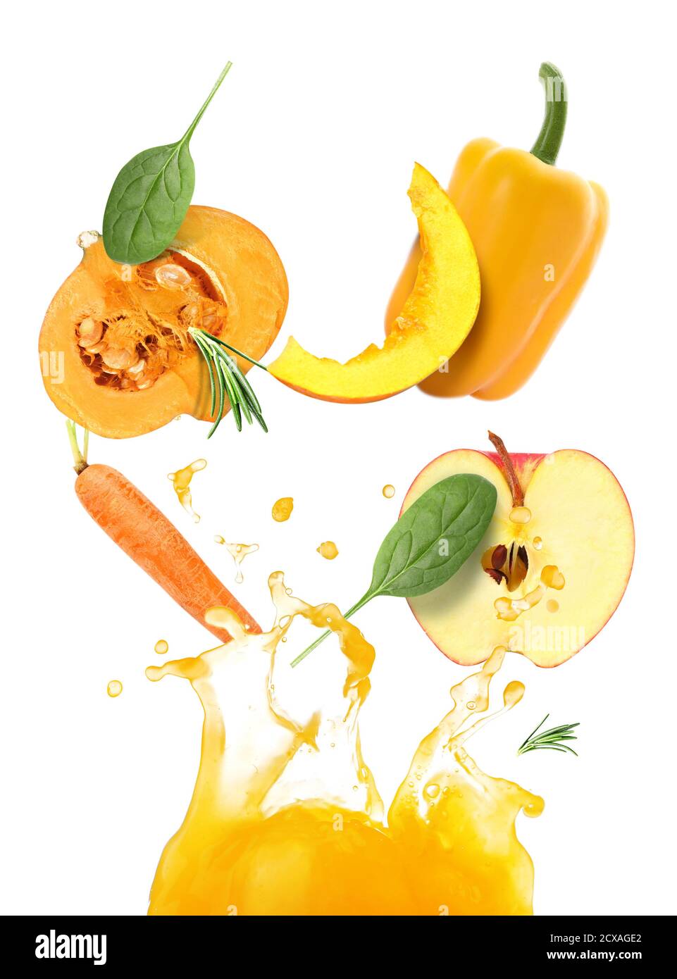 Fruit splash carrot hi-res stock photography and images - Alamy