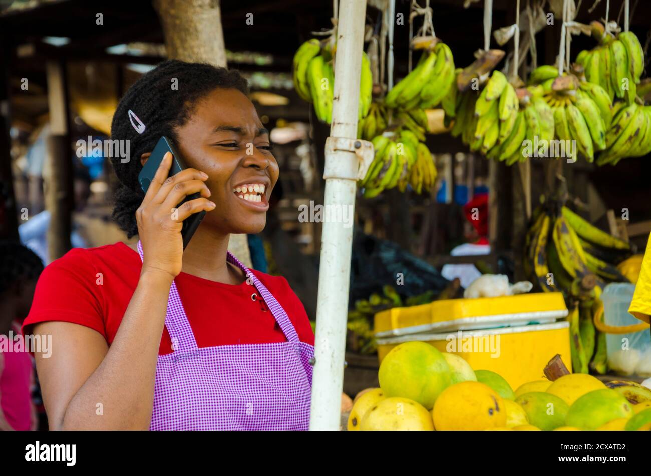 Nigerian market hi-res stock photography and images - Alamy