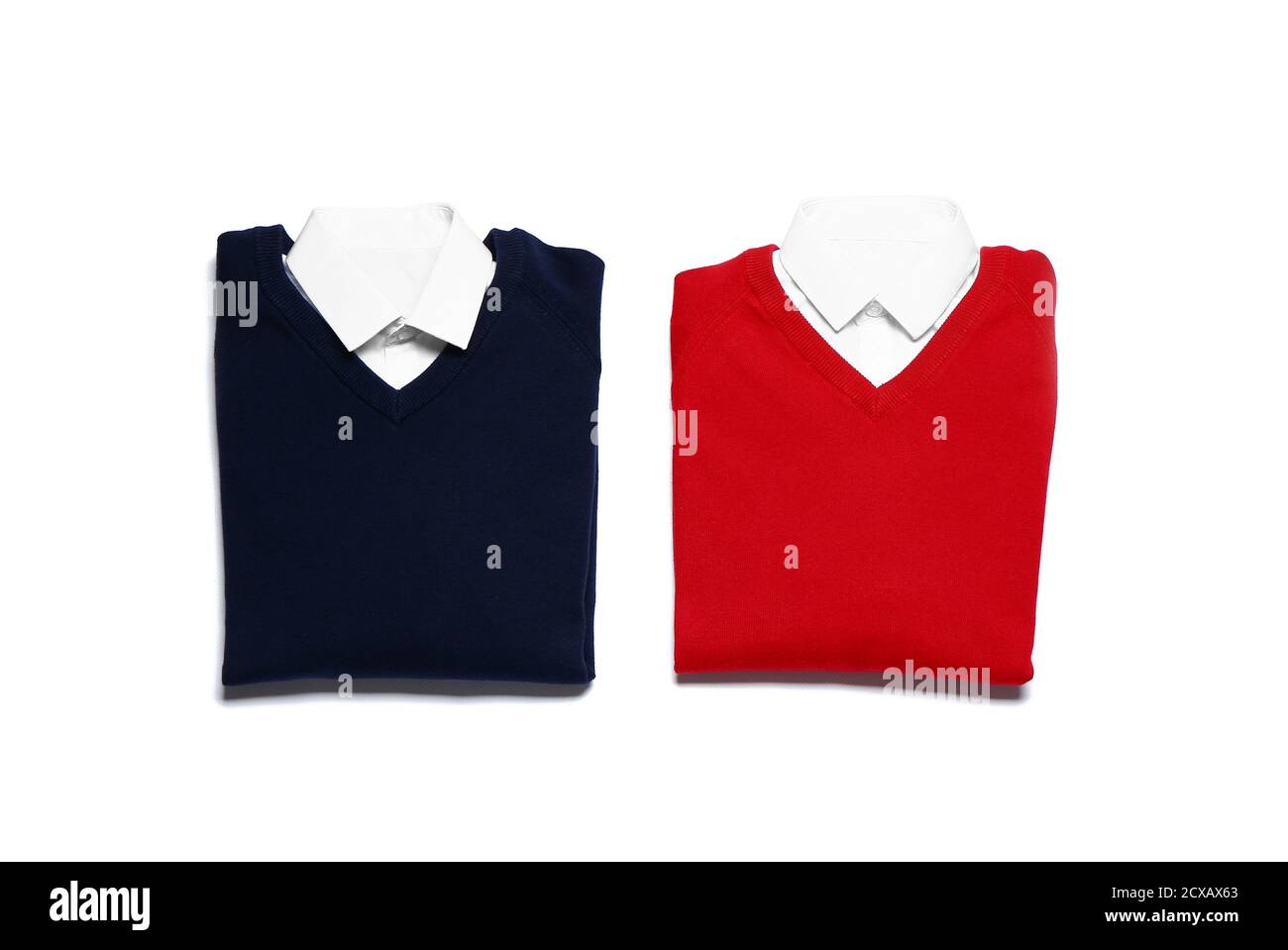 Stylish school uniform on white background Stock Photo - Alamy