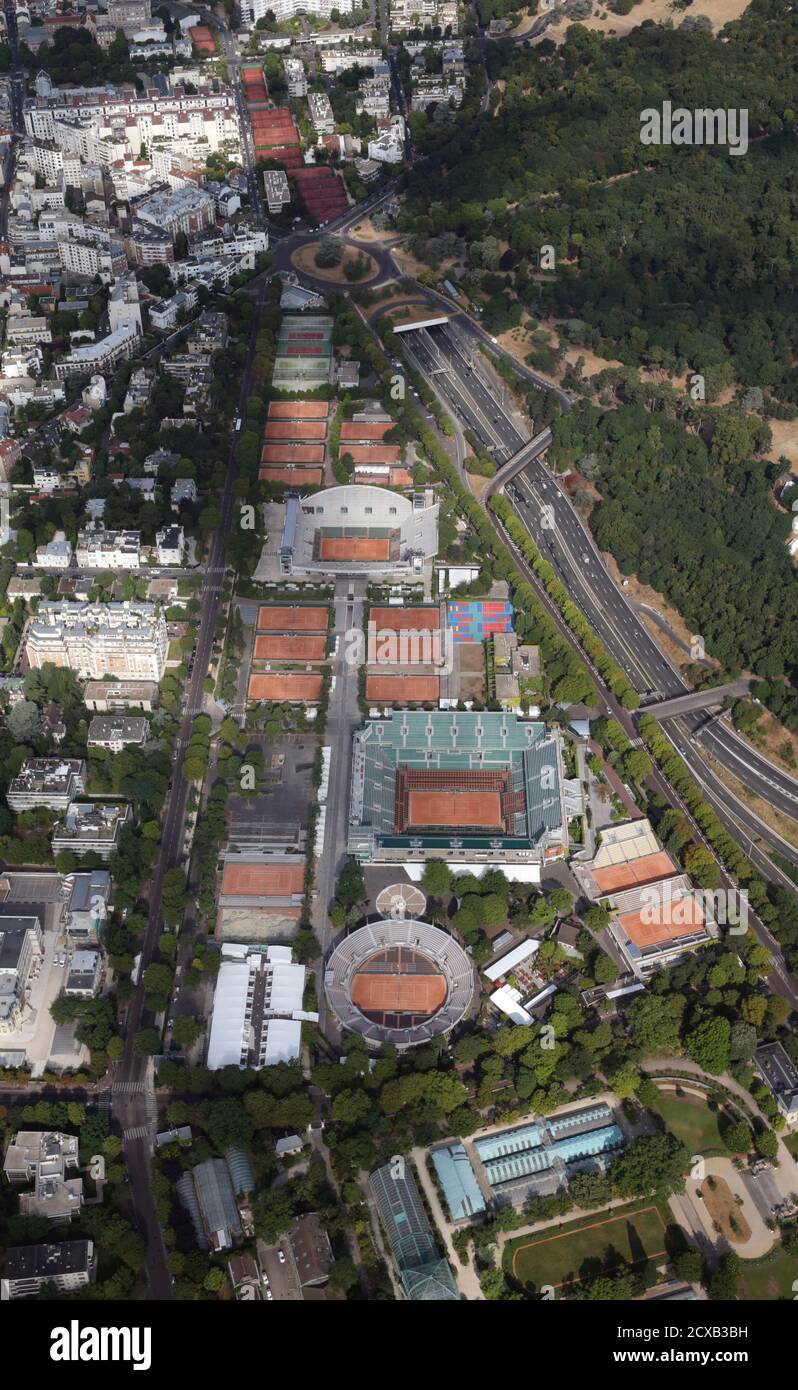 Roland garros aerial hi-res stock photography and images - Alamy