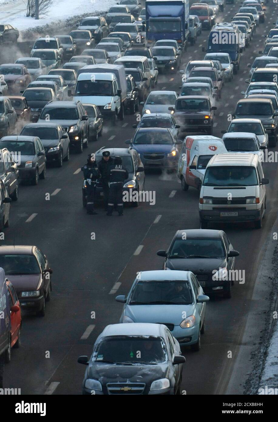 Fahrenheit bad road conditions hi-res stock photography and images - Alamy