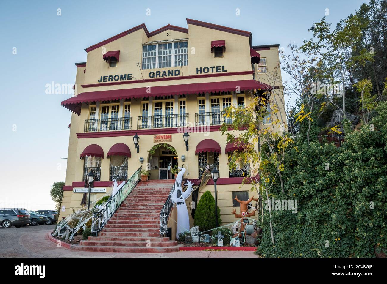 Jerome, AZ, USA - October 11, 2019: The Jerome Grand Hotel Stock Photo ...
