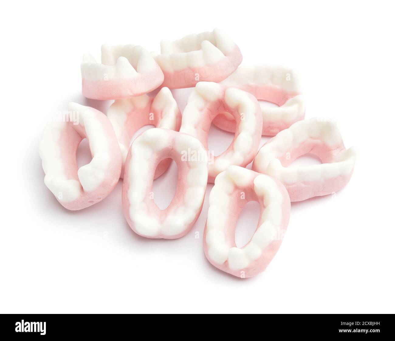 Tasty scary candies for Halloween on white background Stock Photo - Alamy