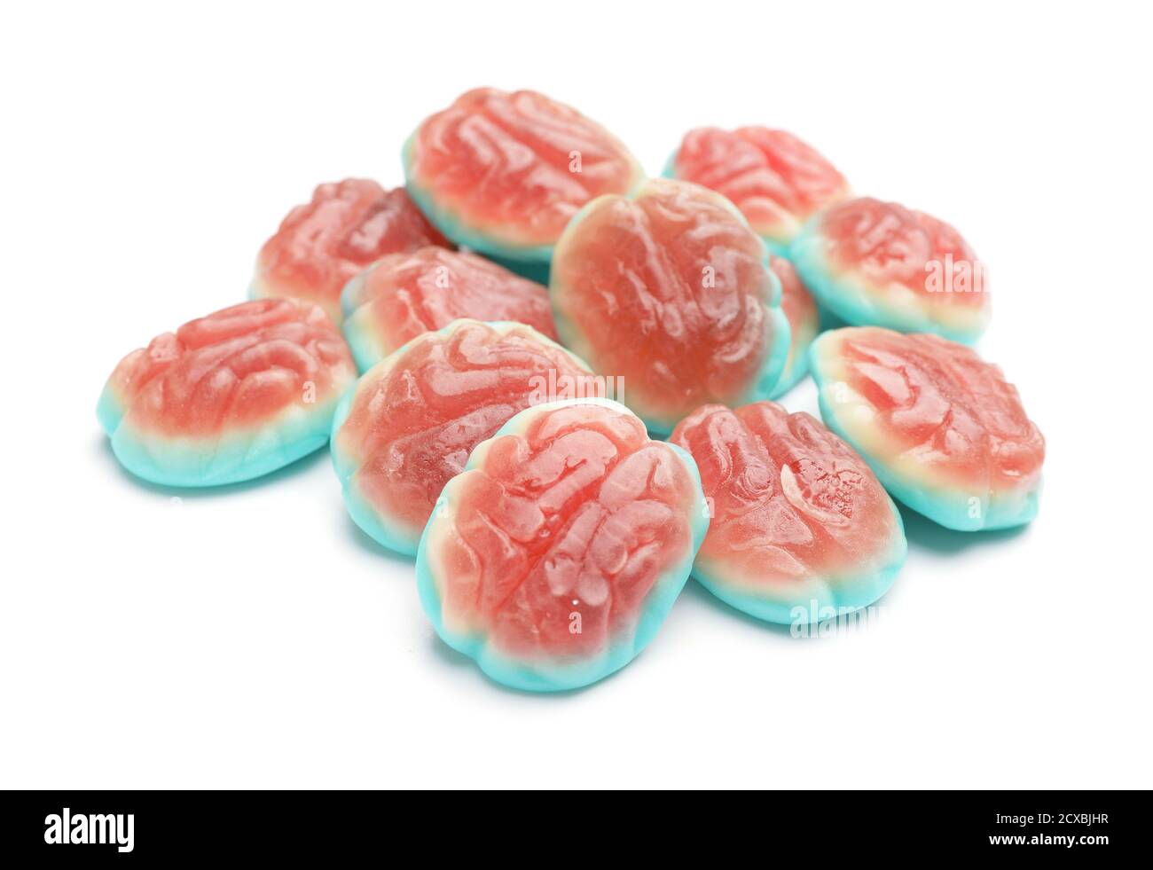 Tasty scary candies for Halloween on white background Stock Photo - Alamy